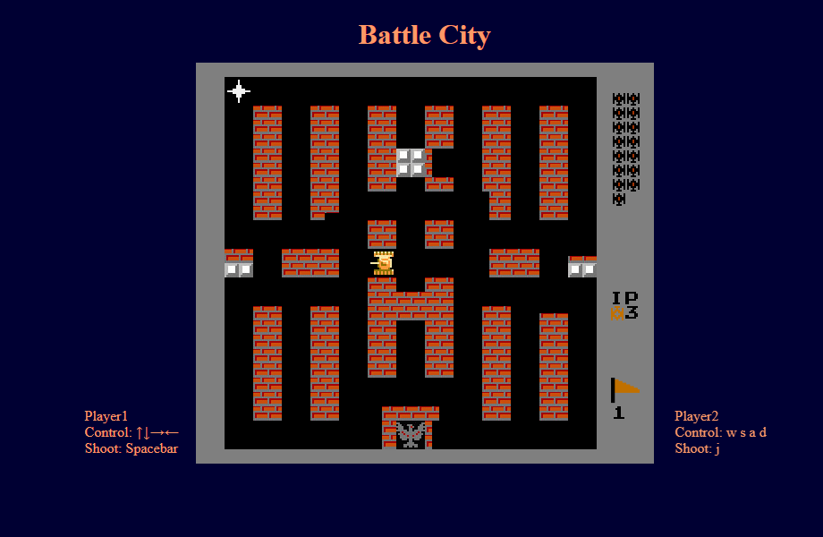 Battle City Game in JavaScript with Source Code | SourceCodester